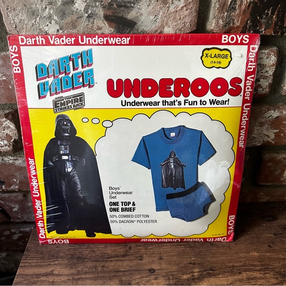 Underoos | Matching Sets | Vintage Boys Underoos Darth Vader Xl | Poshmark